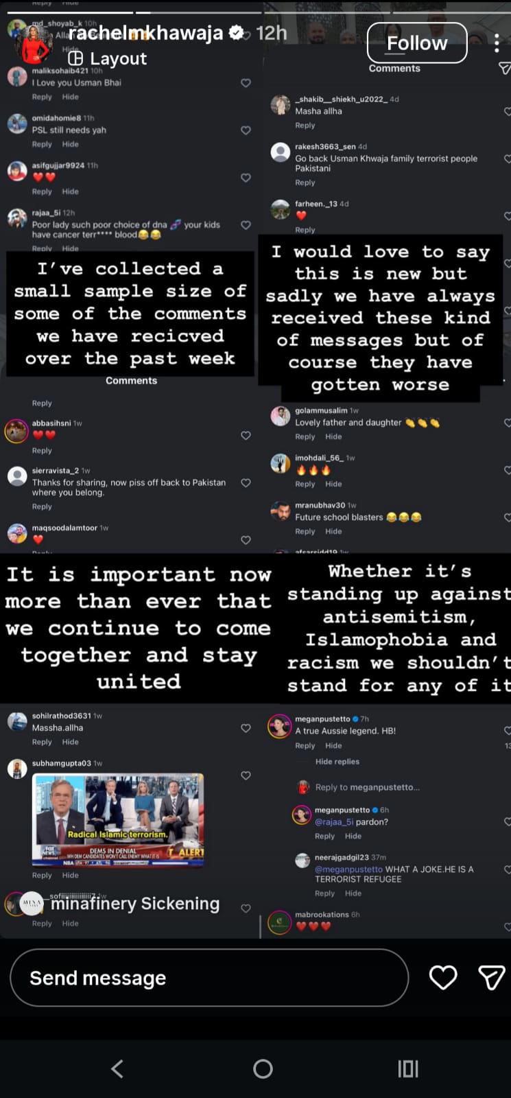 "Cancer Terr***** Blood": Australia Star Usman Khawaja's Daughters ...