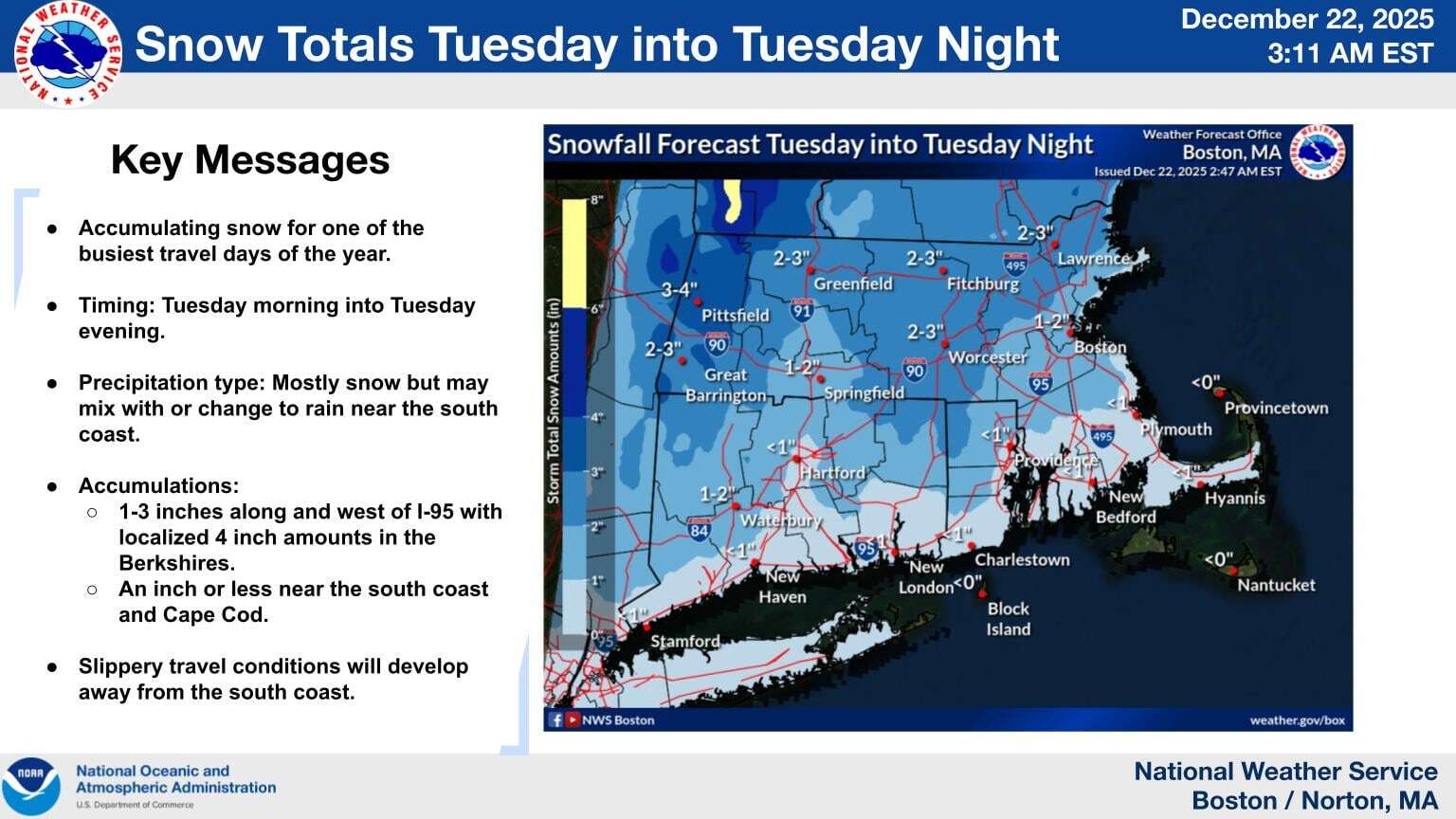 Mass. weather: Snow is expected this week. Will it be a white Christmas?