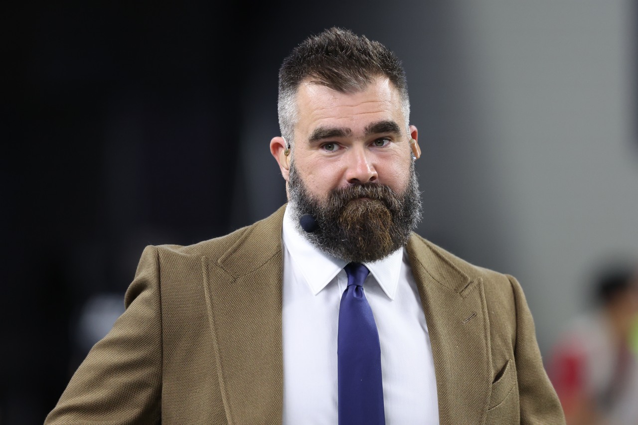 Jason Kelce can’t promise he’ll keep his shirt on at Taylor Swift’s wedding