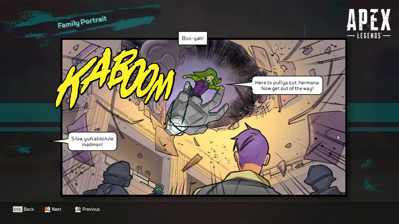 Reading the full Apex Legends season seven comic, Family Portrait