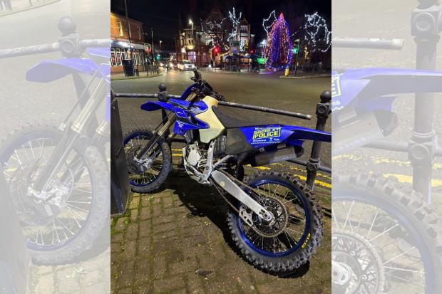 Police say scrambler bike will be 'turned into confetti' as rider flees ...