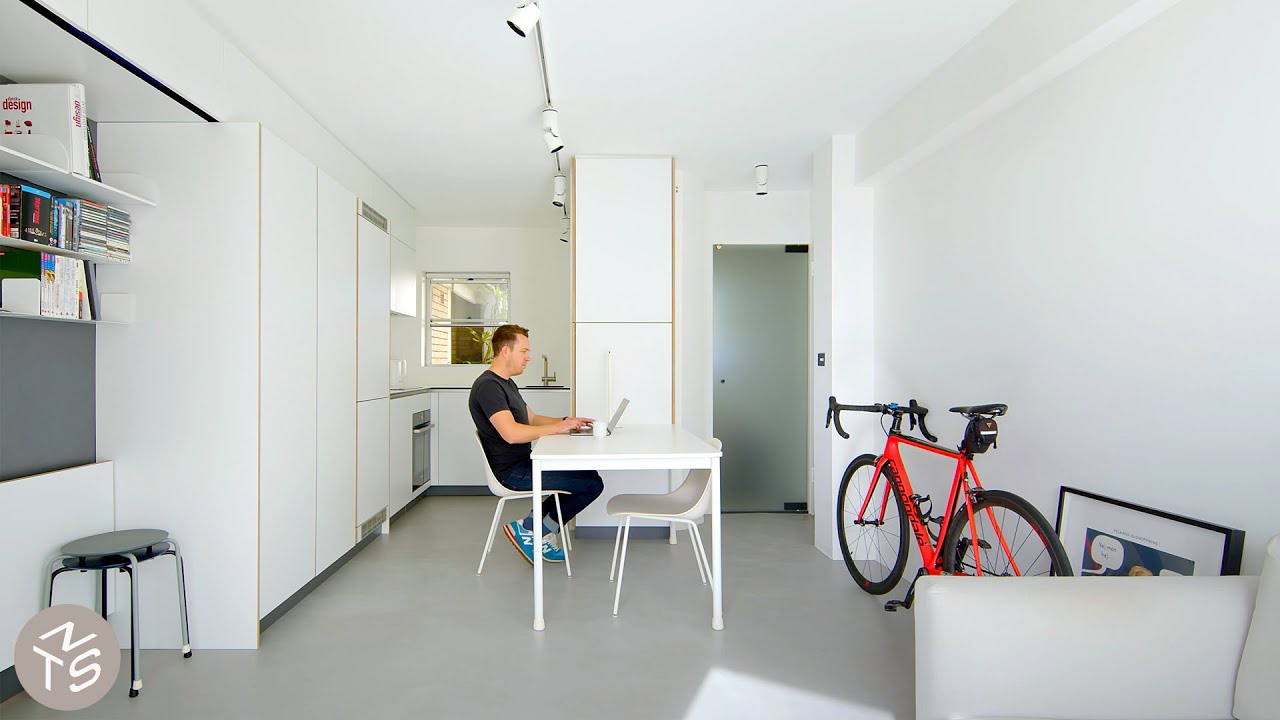 Flexible minimalist micro apartment, Sydney - 27sqm 291sqft