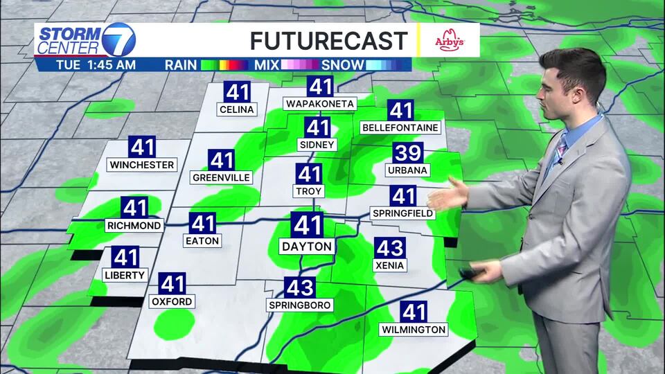 Monday morning forecast