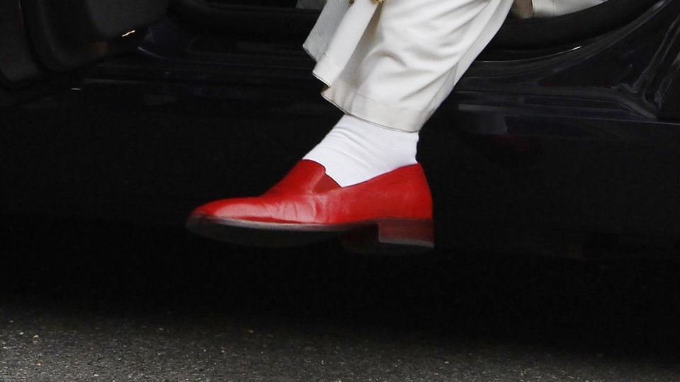 Where does the Pope buy his shoes?