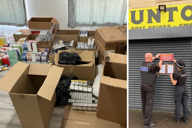 Two shops forced to close after £50,000 worth of assets seized