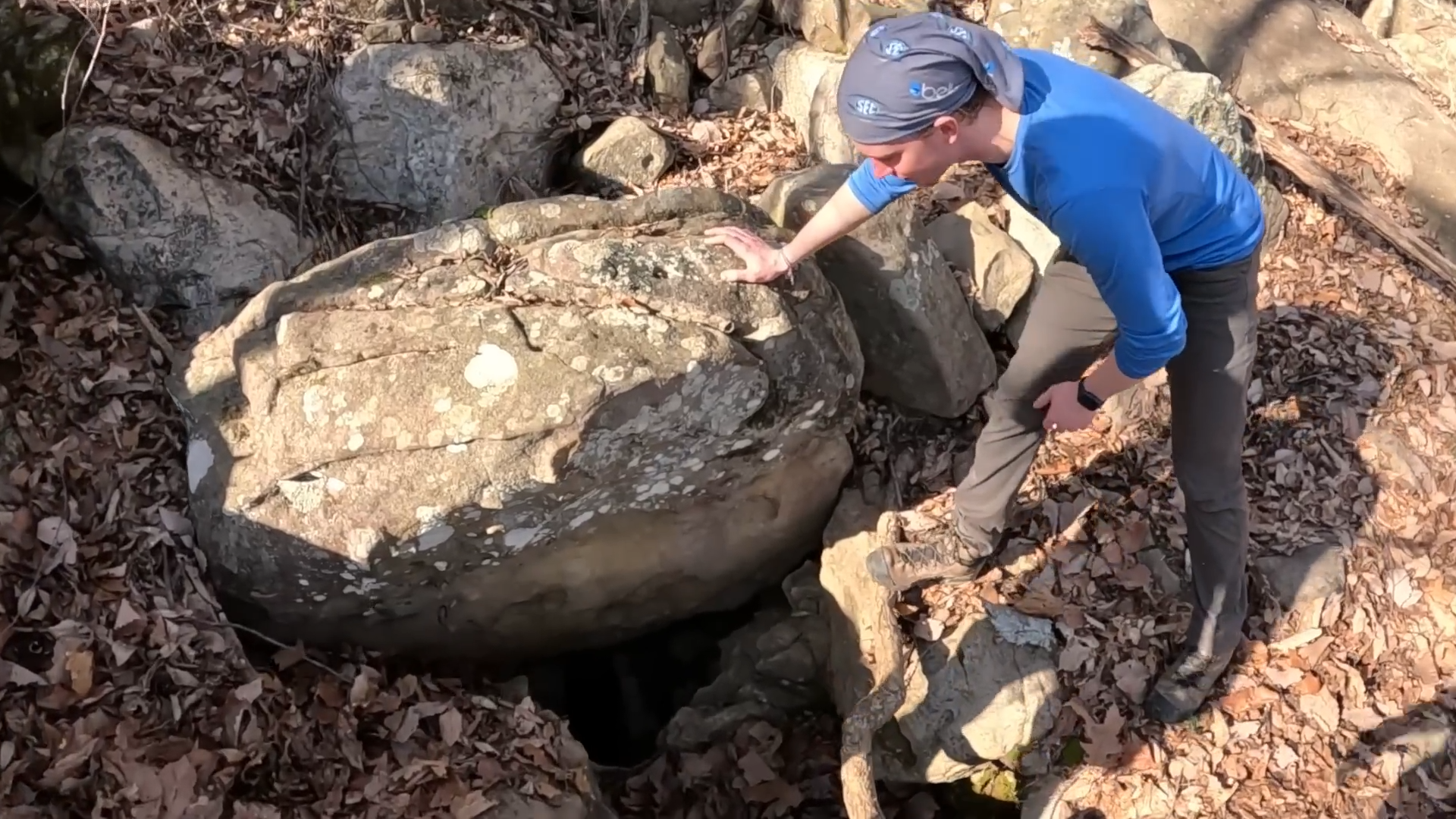 What seemed like a shallow cave became a descent with no clear bottom