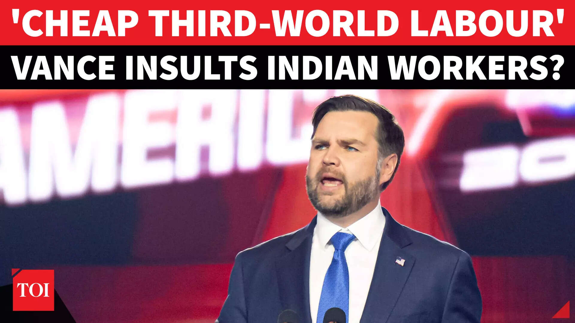 JD Vance insults India over H1B visa? 'Cheap, 3rd-world labour' | US VP ...