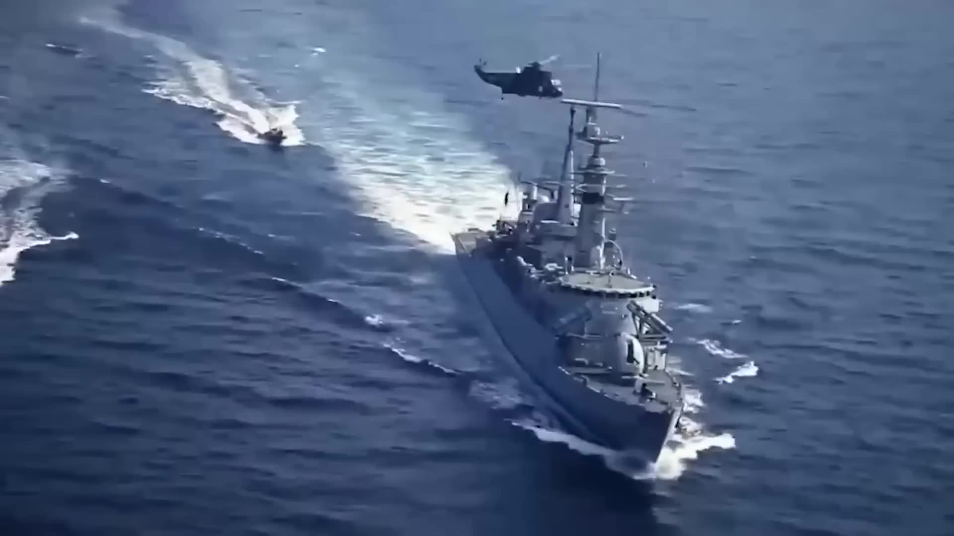 Pirates engage the wrong US Navy helicopter with gunfire