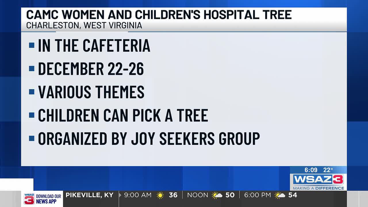 CAMC Women and Children’s Hospital tree on display until Dec. 26
