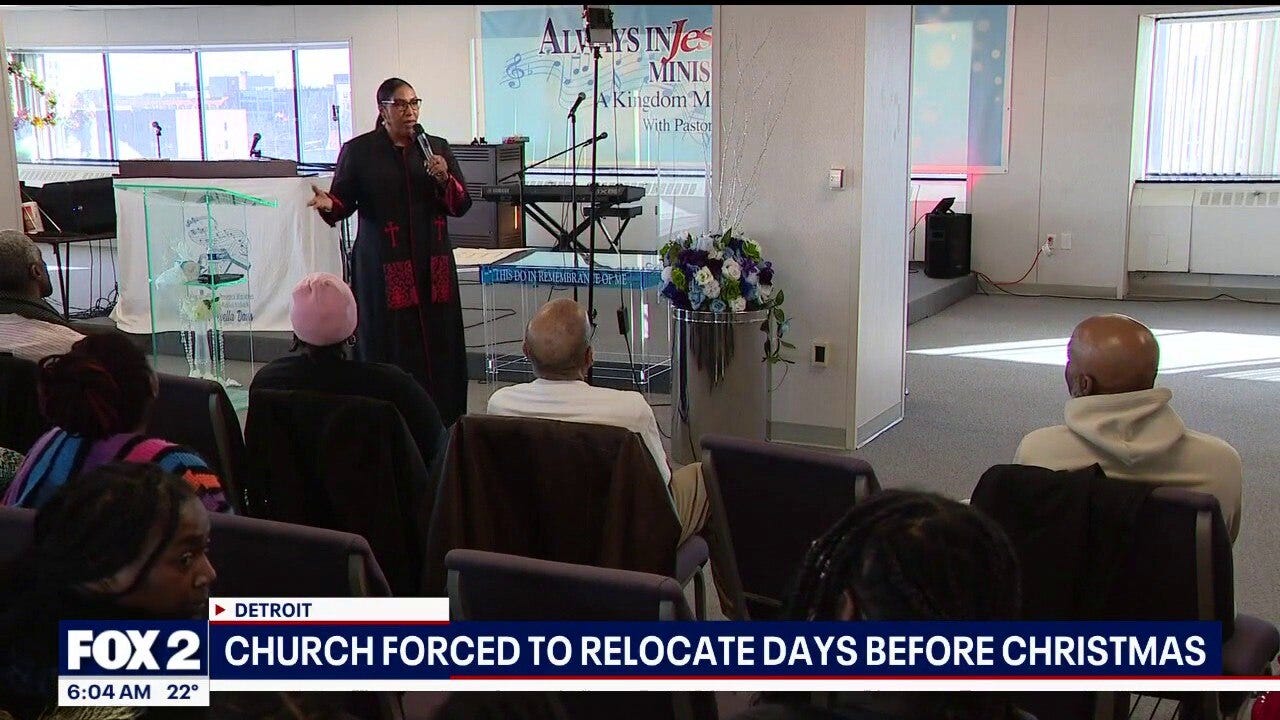 Detroit church forced to relocate in midst of holiday seasn