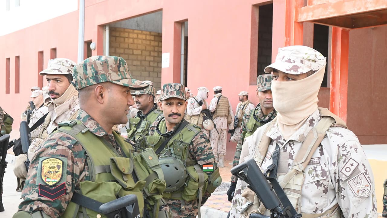 India-UAE troops sharpen urban combat skills in Exercise Desert Cyclone