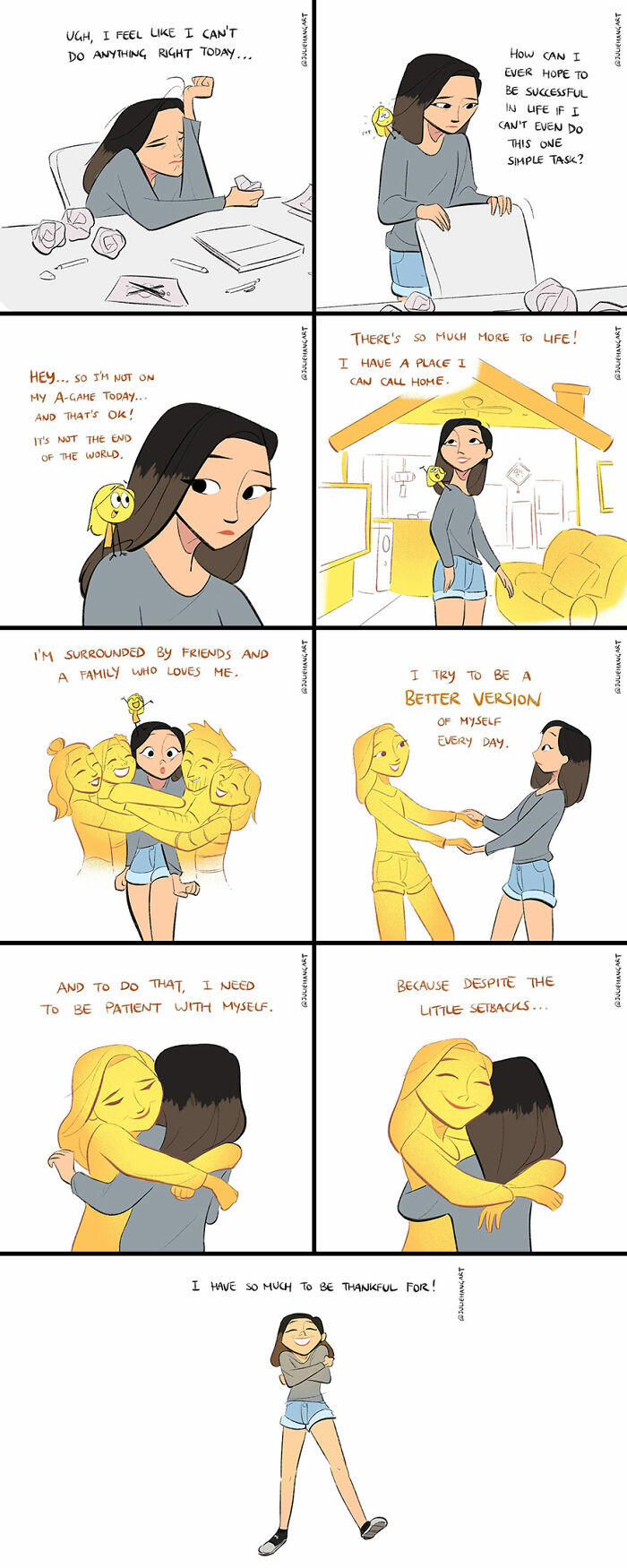 26 wholesome comics by this artist that many girls can relate to