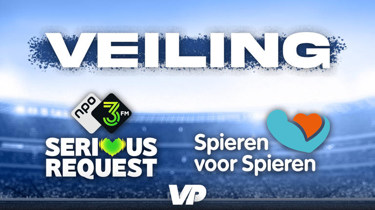 VP en de Eredivisie voor Serious Request: bied mee op unieke shirts!