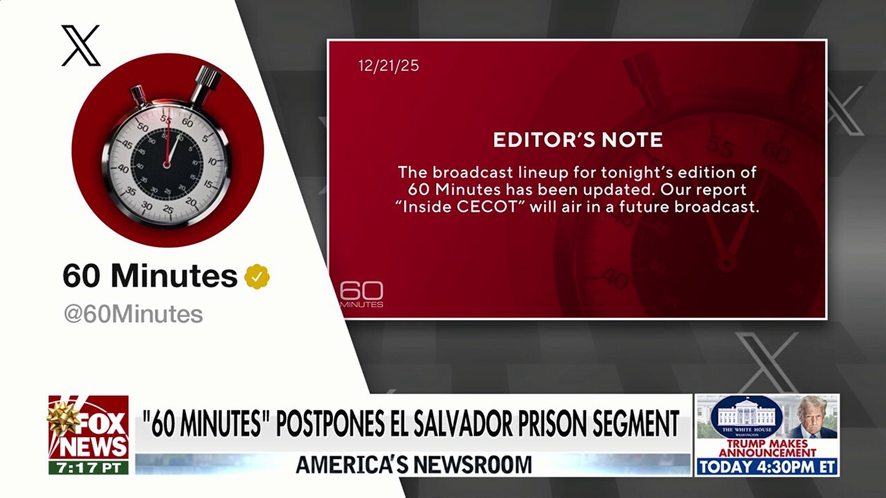 CBS, '60 Minutes' face backlash after pulling El Salvador prison segment