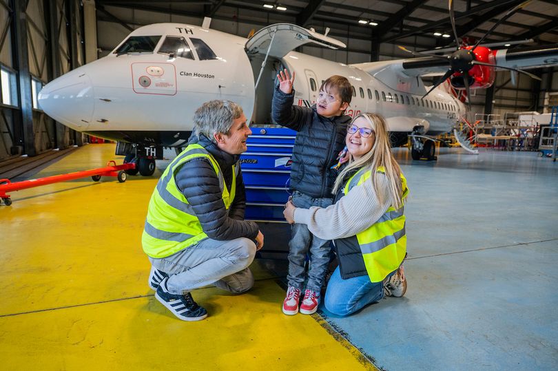Brave East Lothian boy sees 'Christmas come early' as plane dreams realised