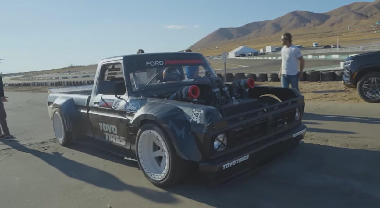 Lia Block takes the wheel of Ken Block’s iconic Ford F-150 Hoonitruck ...