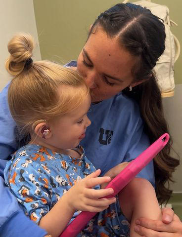 3-year-old girl will hear holiday sounds for the first time after ...