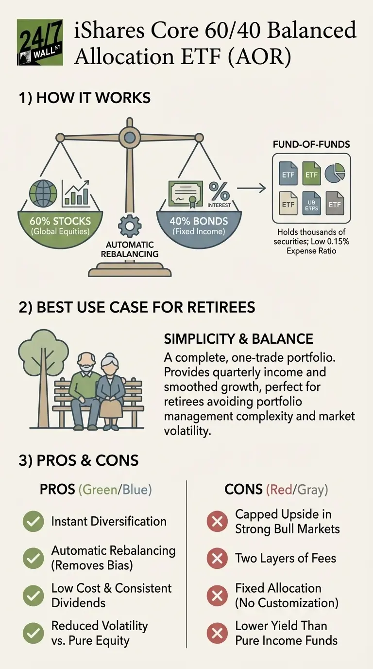 iShares AOR ETF is a whole 60/40 portfolio in one, perfect for retirees
