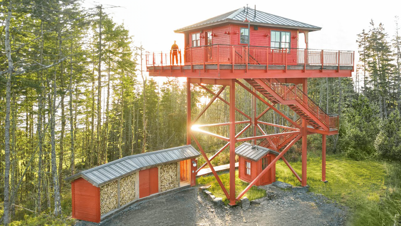 Touring a 30-foot tiny home tower