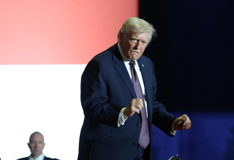 Trump approval rating rebounds as new poll shows him hitting three ...
