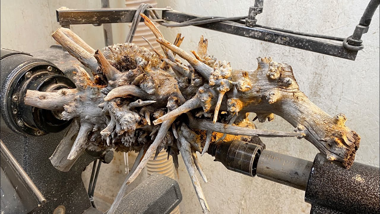 Resin meets manzanita: Stunning burl hollow form