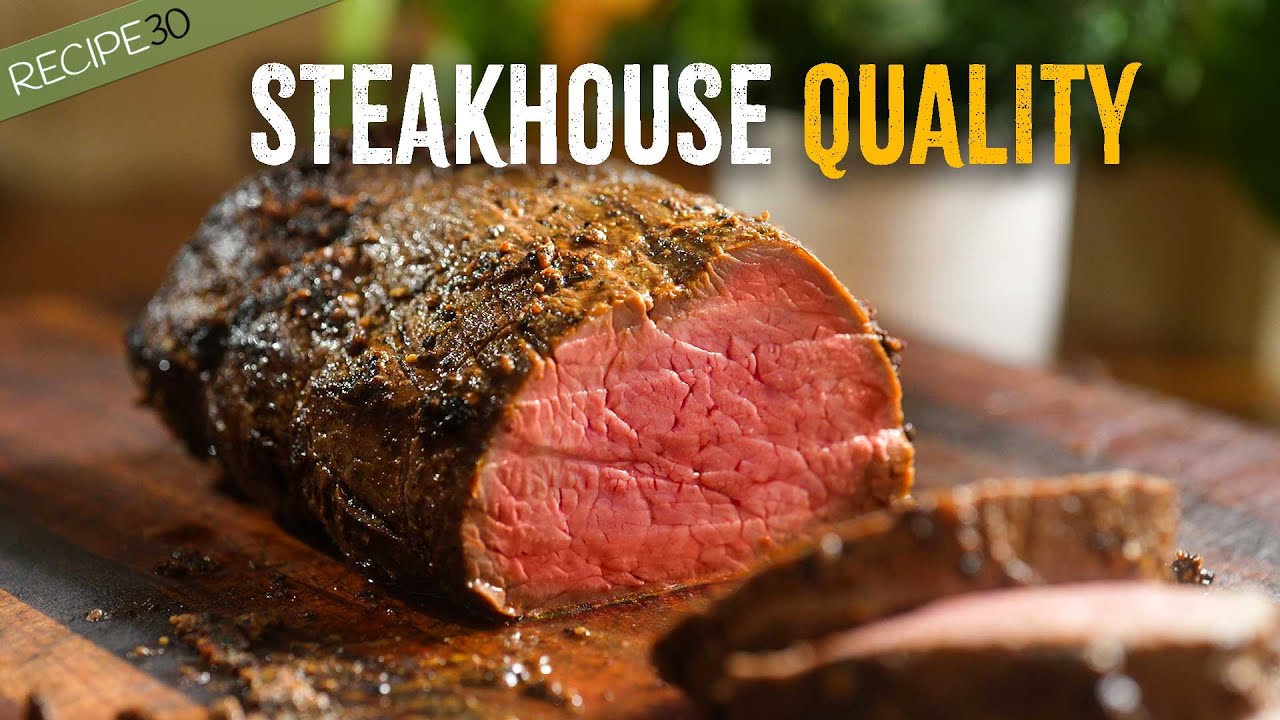 Perfect medium-rare beef tenderloin revealed!