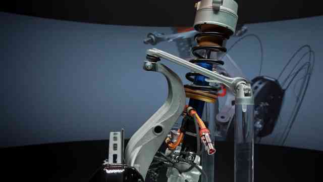 Ferrari's first EV has a unique front active suspension