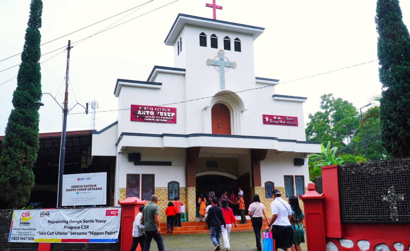 Menyambut Natal 2025, Nippon Paint percantik wajah Gereja Santo Yusup ...