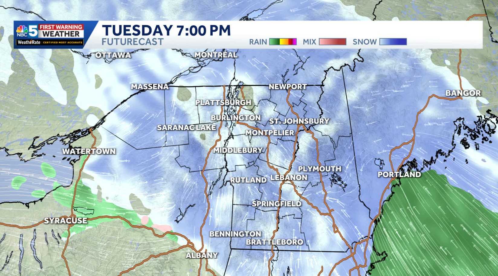 Timeline: See when snow will be heaviest in your town as holiday travel ...
