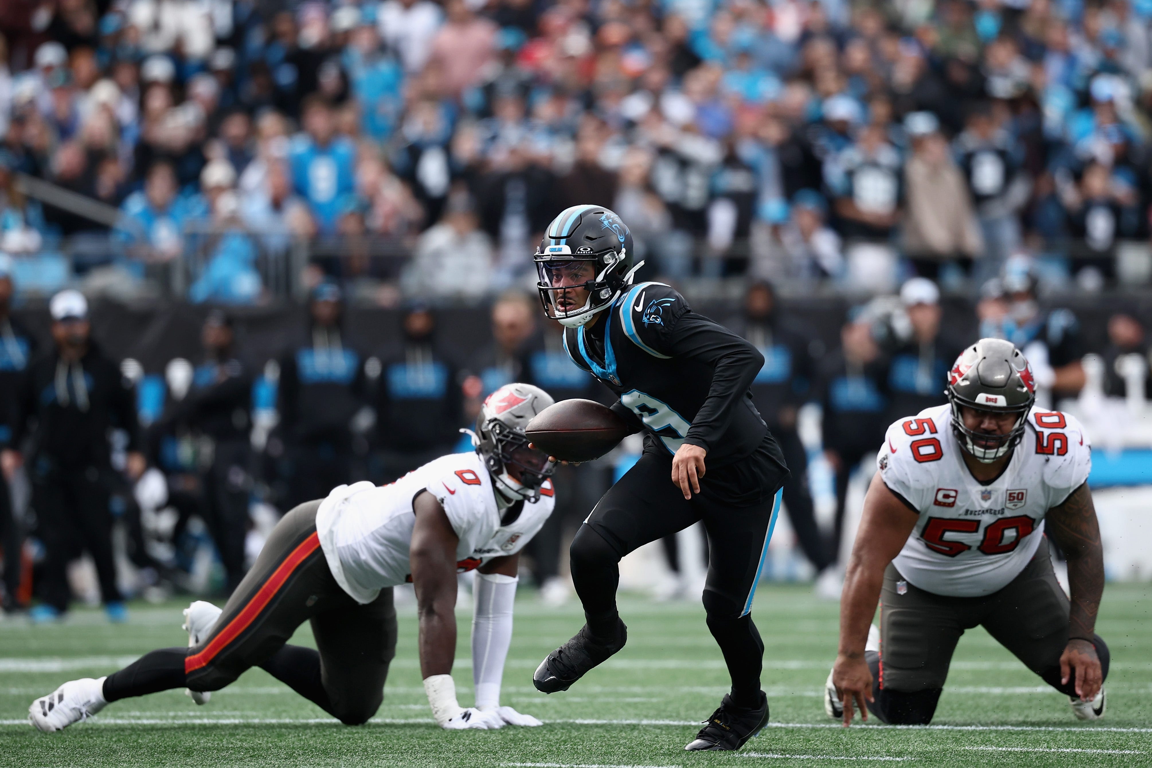 Is Panthers QB Bryce Young's ankle injury a concern for Week 17?