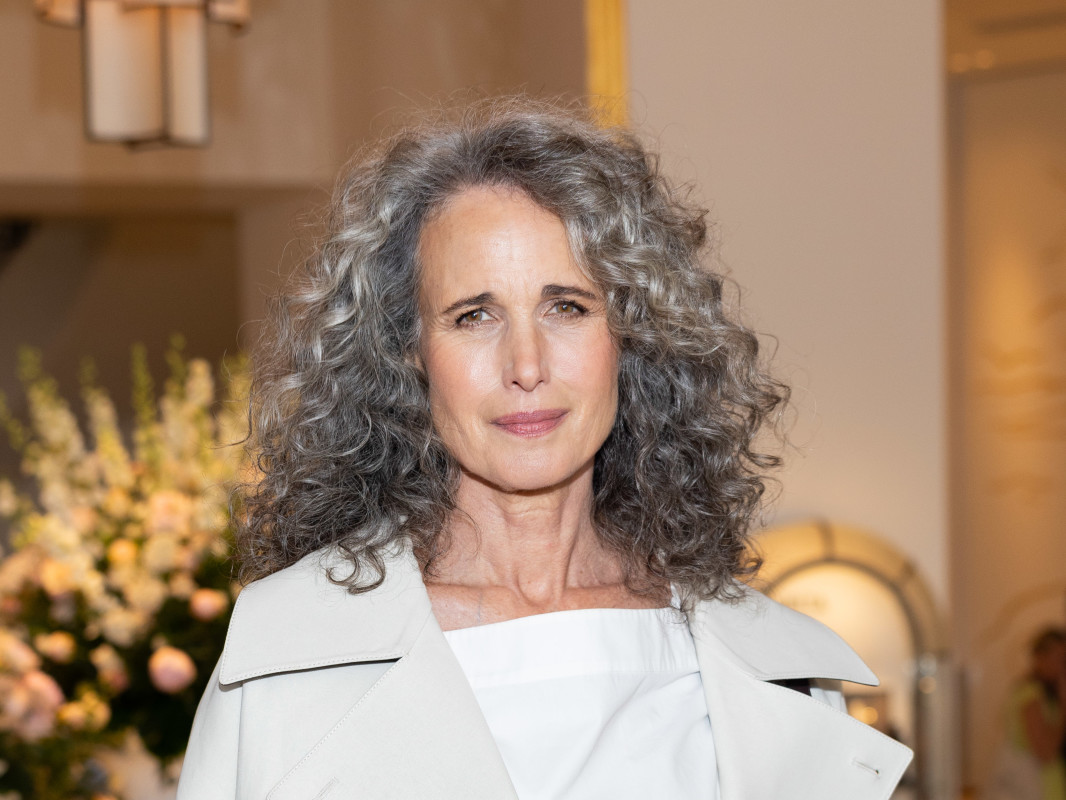 Andie MacDowell reveals the secret to keeping her gorgeous grays shiny