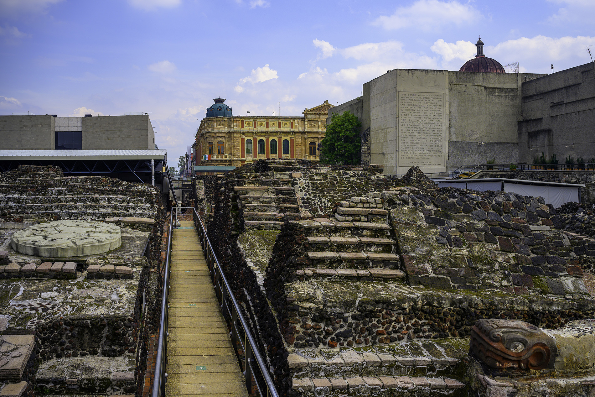 Templo Mayor, an ancient Aztec relic in modern Mexico City