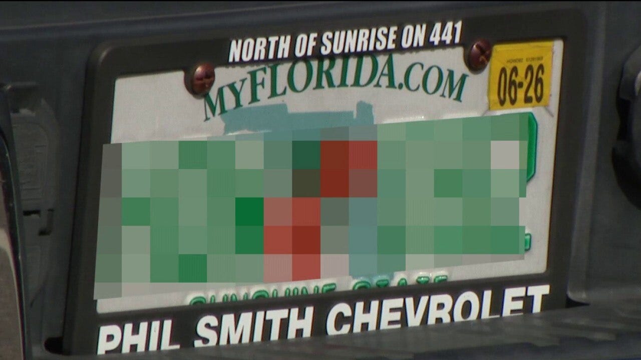 Clearing confusion over license plate frame law