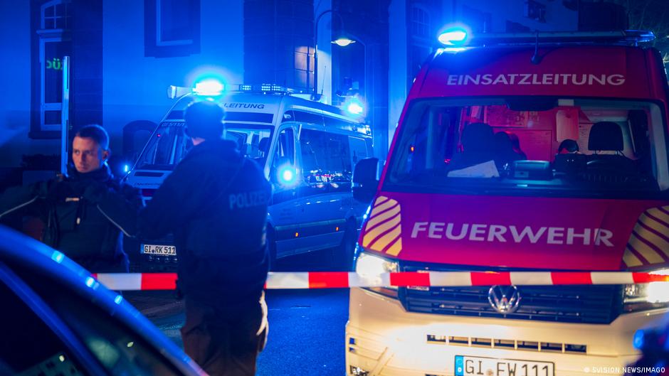 Germany news: Man drives car into bus stop in Giessen