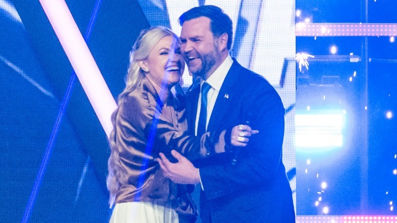 JD Vance & Erika Kirk's painfully awkward behavior at AmFest 2025 says ...