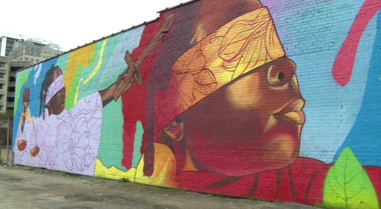 New Jackson mural features a 'young Lady Justice'