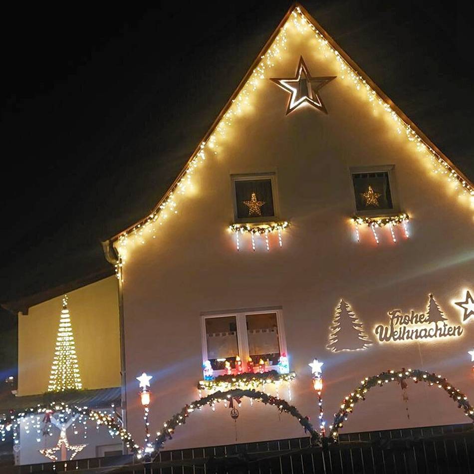 Familie Reinsch verwandelt ihr Haus in ein Fest der Lichter