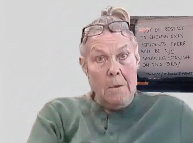 Pennsylvania bus driver posted an “English only” sign on her bus and ...