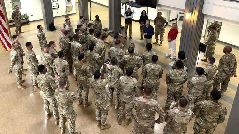 Ga. governor, first lady visit state’s National Guard troops in DC
