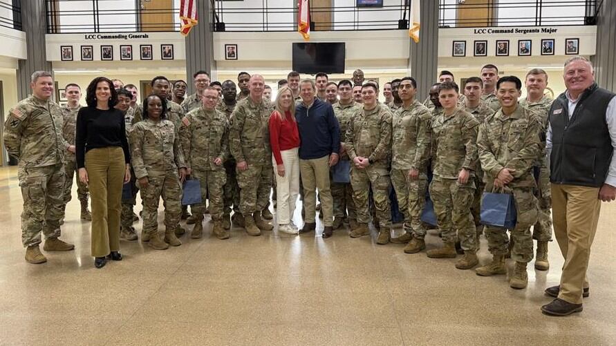 Ga. governor, first lady visit state’s National Guard troops in DC
