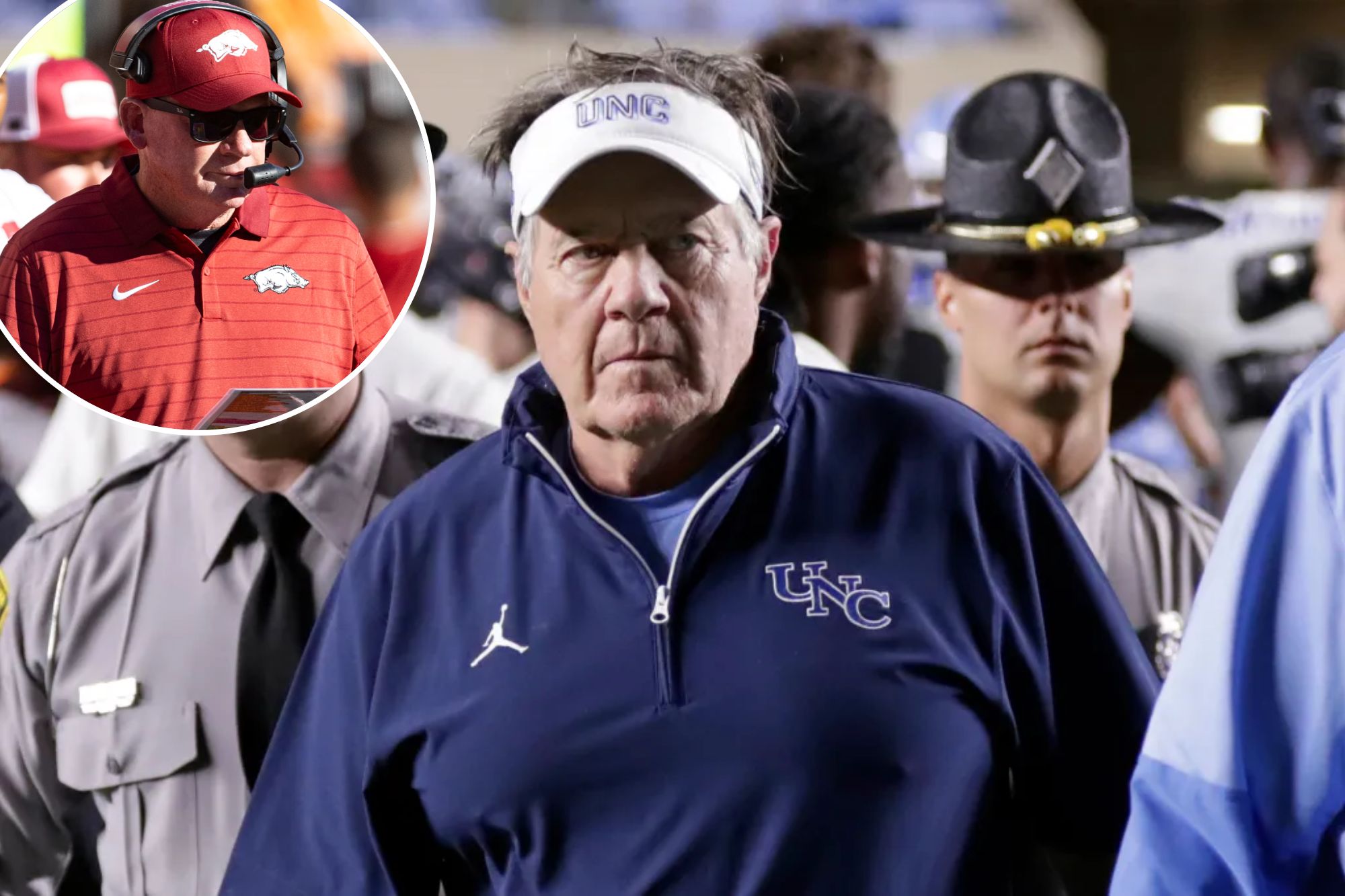 Bill Belichick hiring Bobby Petrino as he reshapes UNC’s coaching staff