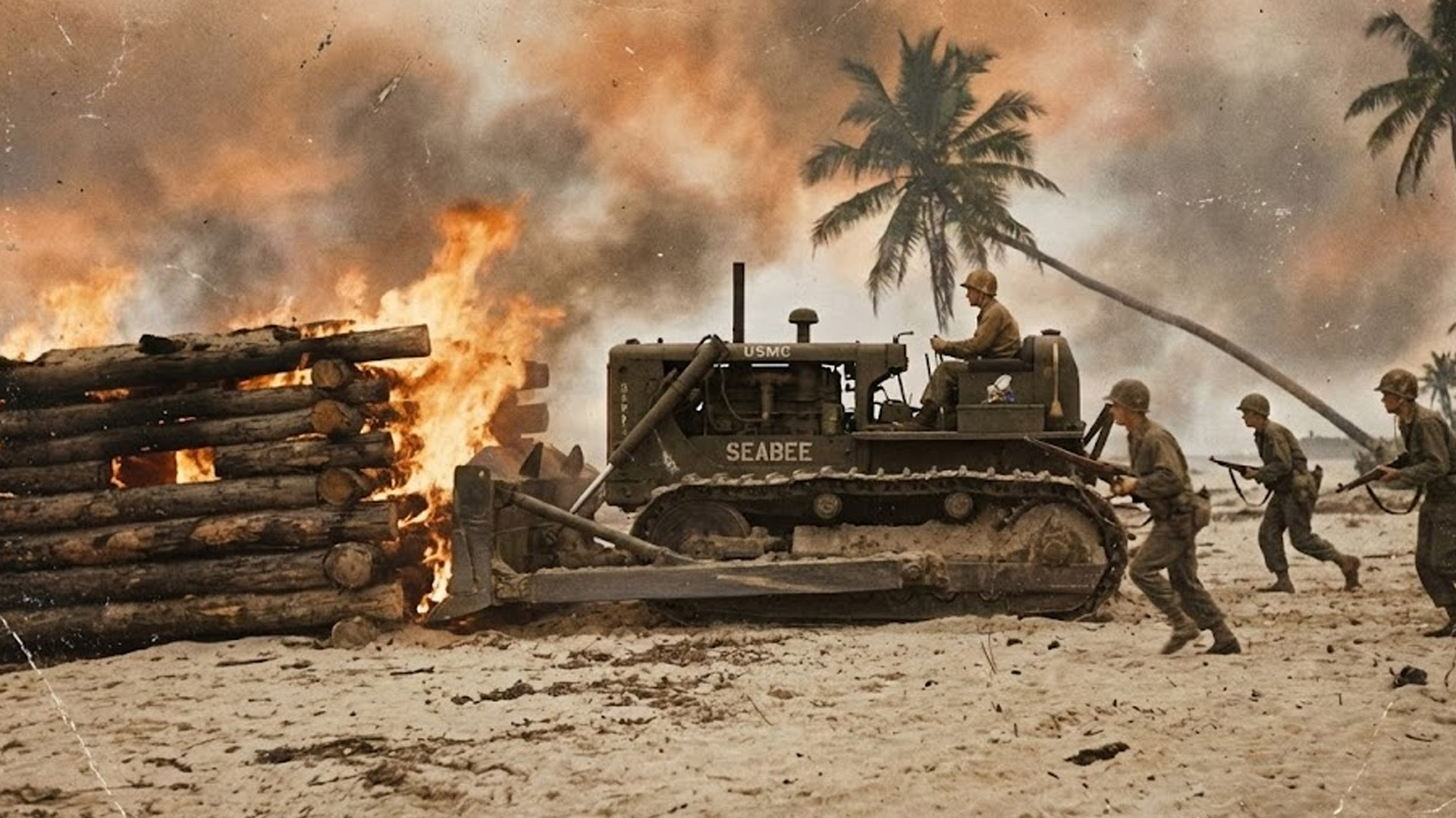 The bulldozer that broke Japan’s World War II island defenses