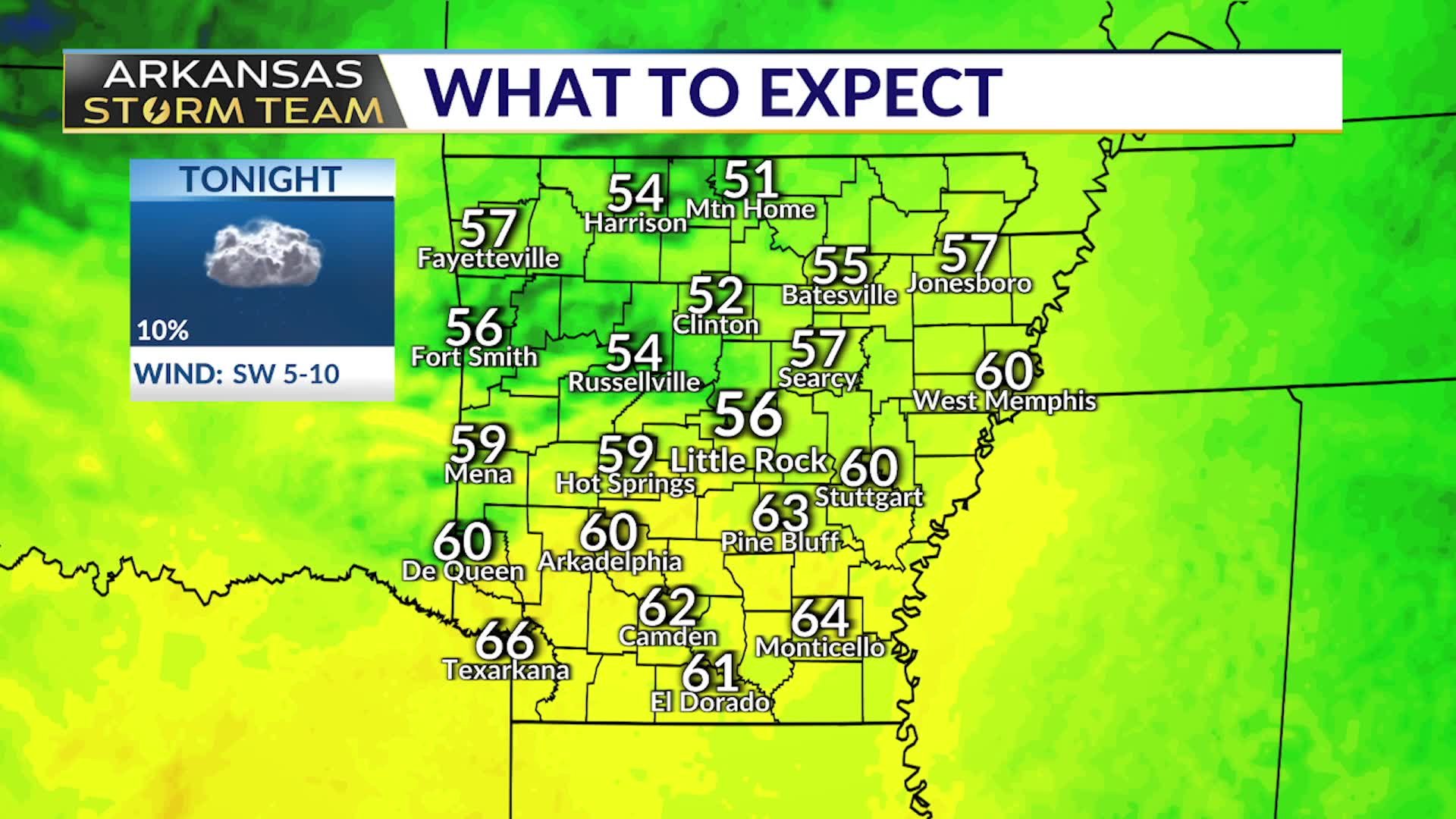 Gradual warm-up despite clouds through mid-week