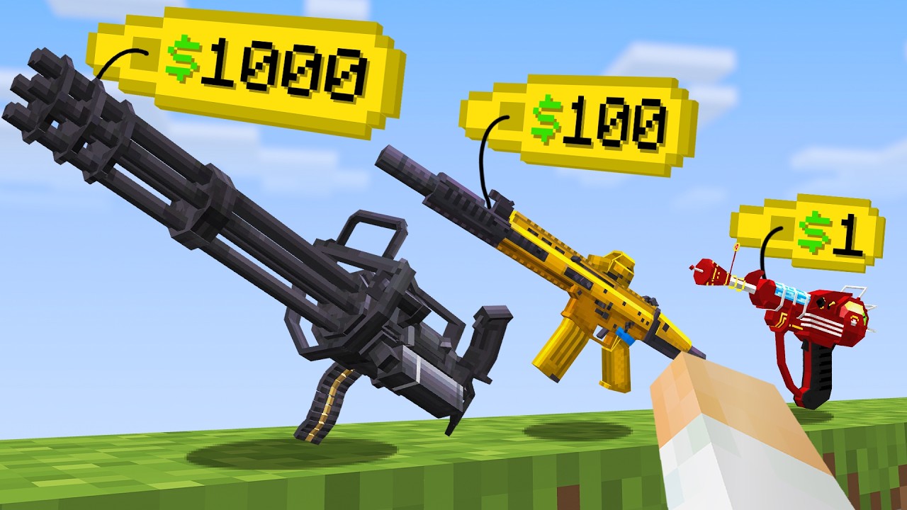 Minecraft, but you can buy guns!