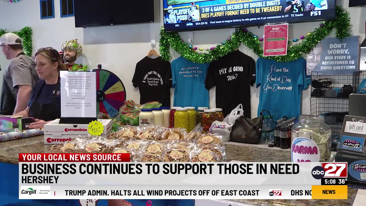 At one Midstate restaurant, charity is a part of business