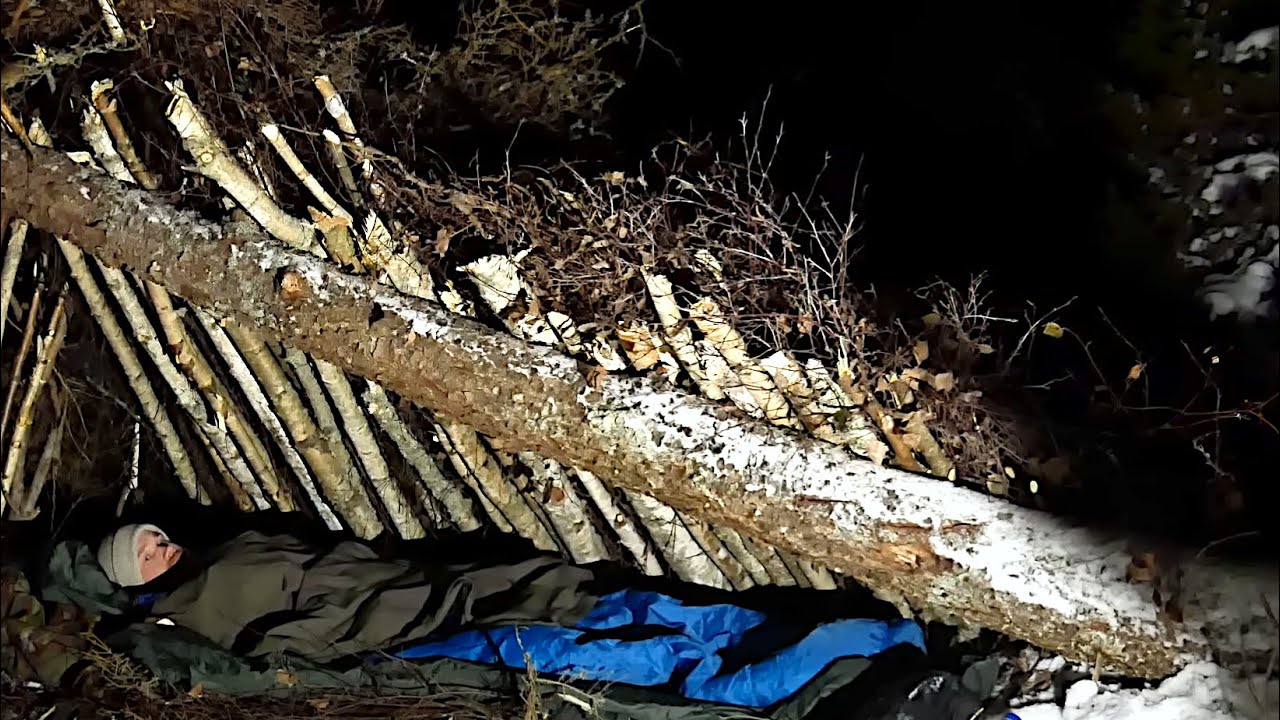 Extreme bushcraft: Freezing sea night survival –10°C