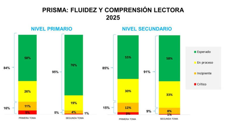 9 de cada 10 estudiantes alcanzan niveles esperados de lectura: "No ...