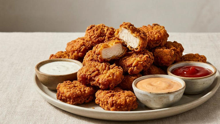 Crispy fried chicken nuggets recipe