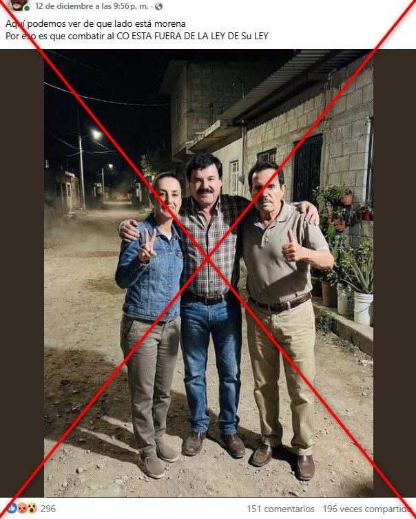 Sheinbaum no posó en una foto con los capos mexicanos «El Chapo» y «El ...