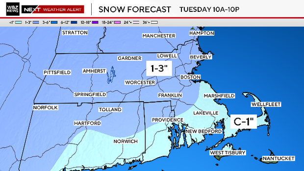Maps show where storm could bring snow to parts of Massachusetts before ...